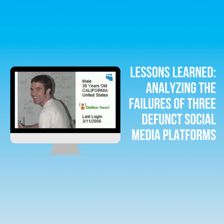 Lessons Learned: Analysing the Failures of Three Defunct Social Media ...
